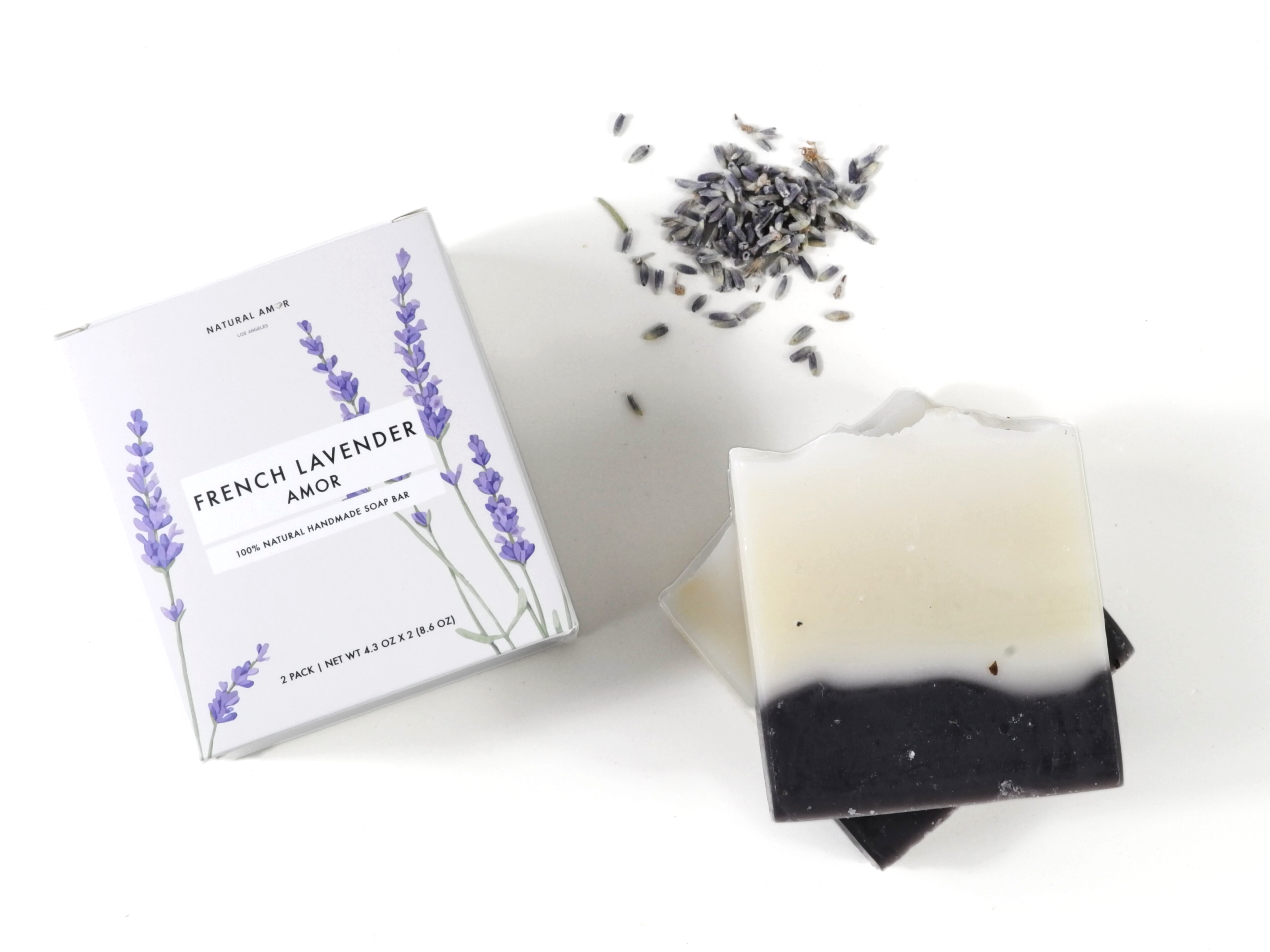 French Lavender Bergamot Soap Box 2pk| Handmade Bar Soap Gift – NaturalAmor